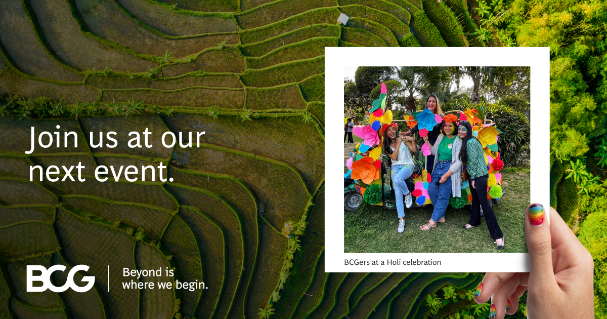 Events | Careers | Boston Consulting Group