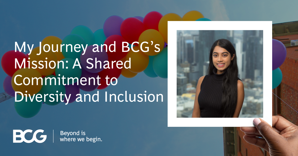 My Journey and BCG’s Mission: A Shared Commitment to Diversity and ...