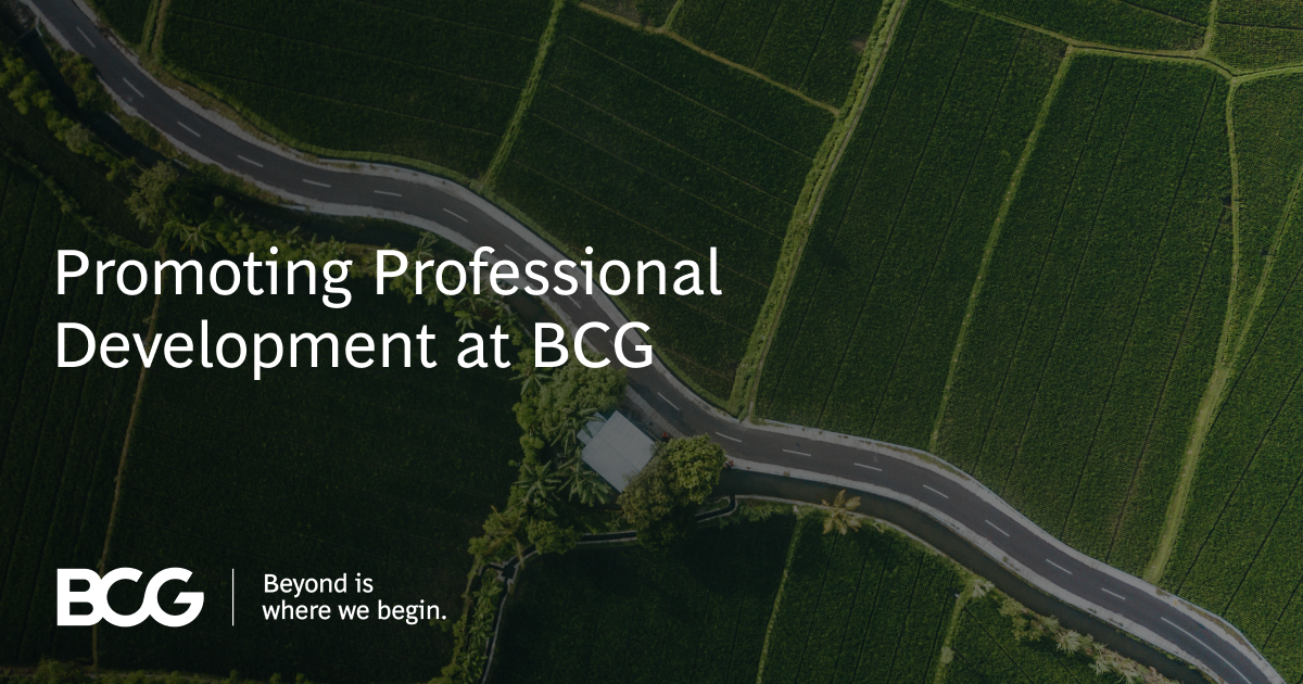 Promoting Professional Development at BCG | BCG