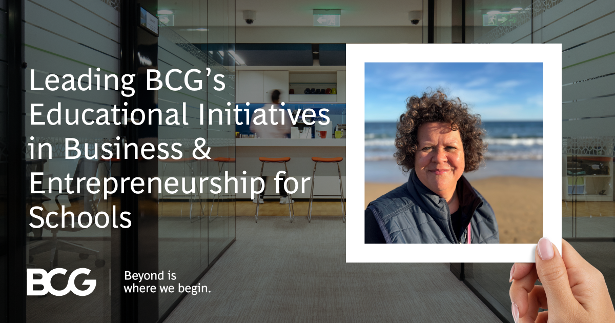 Leading BCG’s Educational Initiatives in Business & Entrepreneurship ...