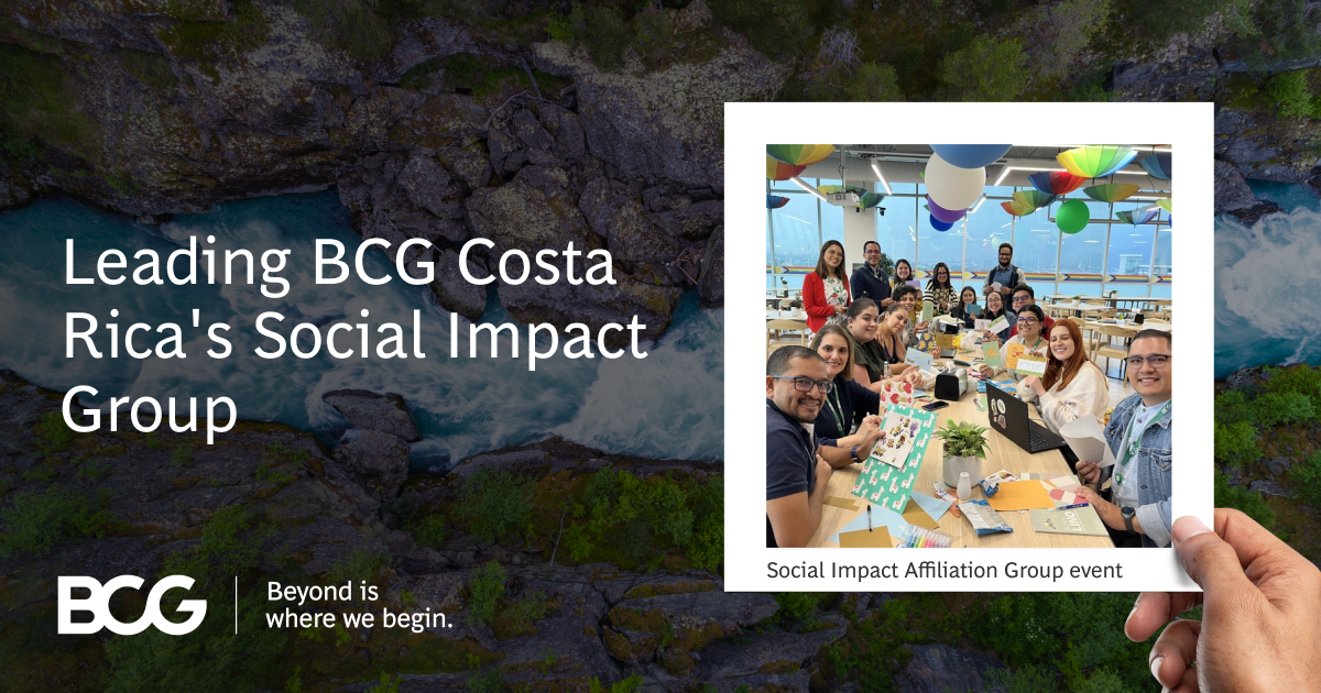 Leading BCG Costa Rica's Social Impact Group | BCG