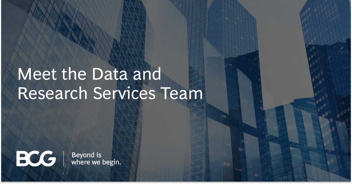 Meet the research and insights team | BCG