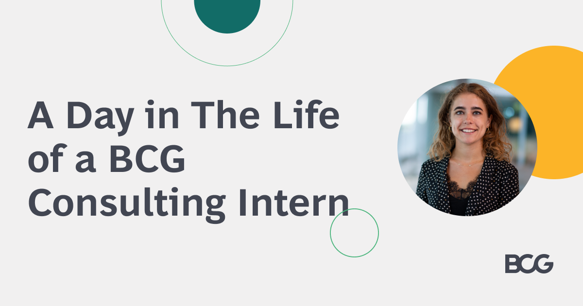 A Day in The Life of a BCG Consulting Intern | BCG
