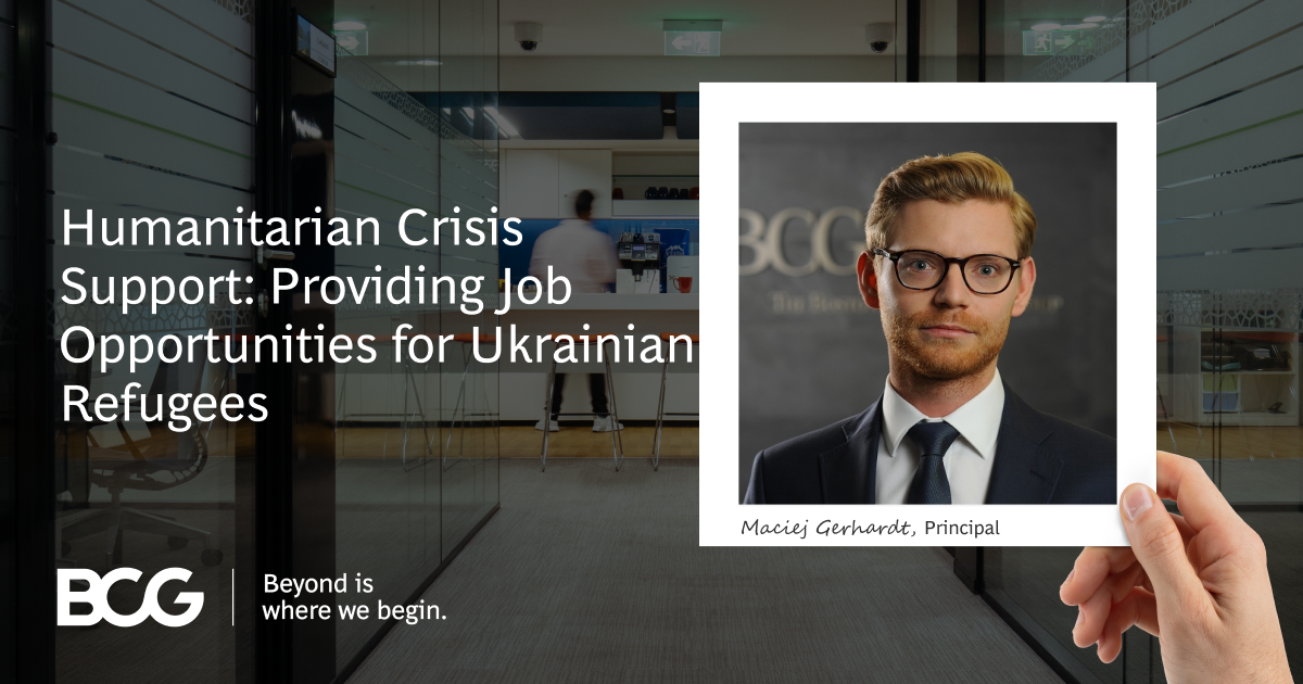 Humanitarian Crisis Support: Providing Job Opportunities for Ukrainian ...