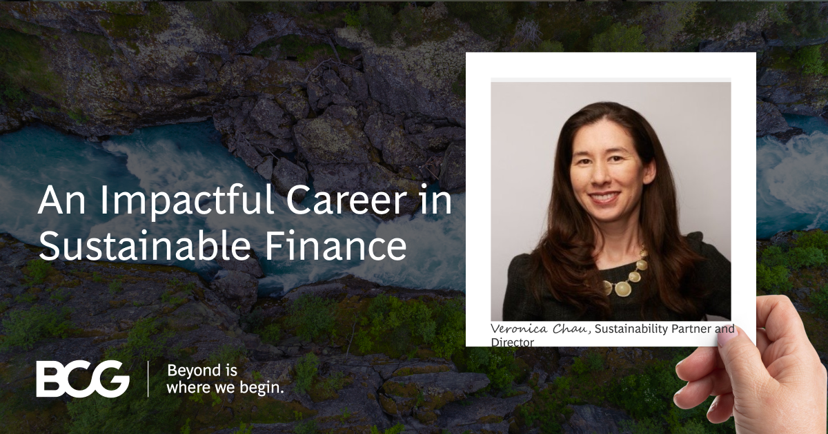An Impactful Career in Sustainable Finance | BCG
