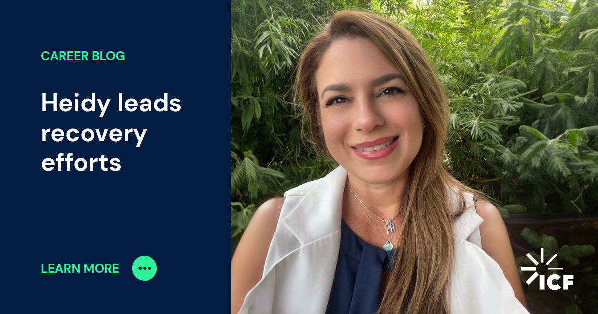 Heidy leads recovery efforts | ICF