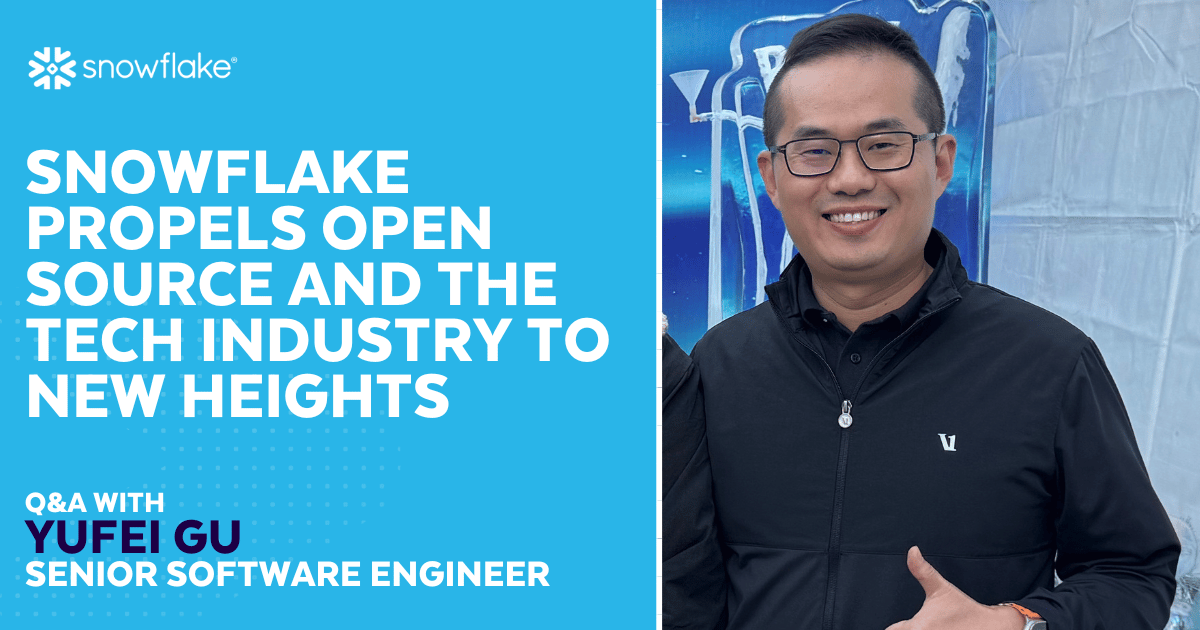 Snowflake Propels Open Source and the Tech Industry to New Heights